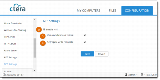 Configuring NFS Access